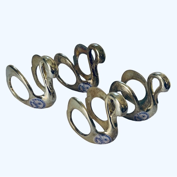 International Silver Company | Dining | Vintage Swan Silverplate Napkin ...